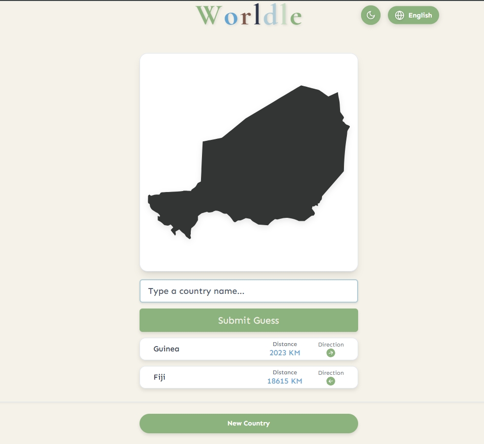 Worldle - Guess The Country Unlimited